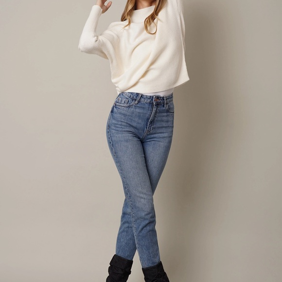 Cyrus | Sweaters | Cyrus Funnel Neck Sweater With Ribbed Cuff M | Poshmark